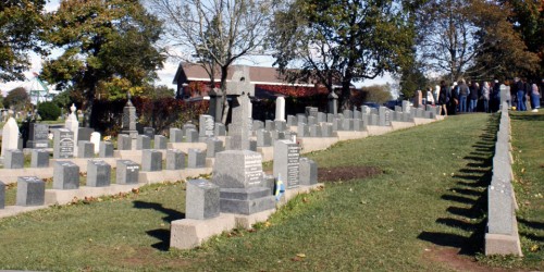 Fairview Cemetary, gravesides of victims of the sinking of the RMS ...