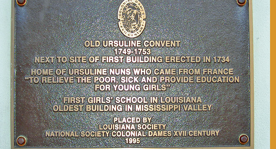 New Orleans, Louisiana Ursuline Convent sign | Notable Travels